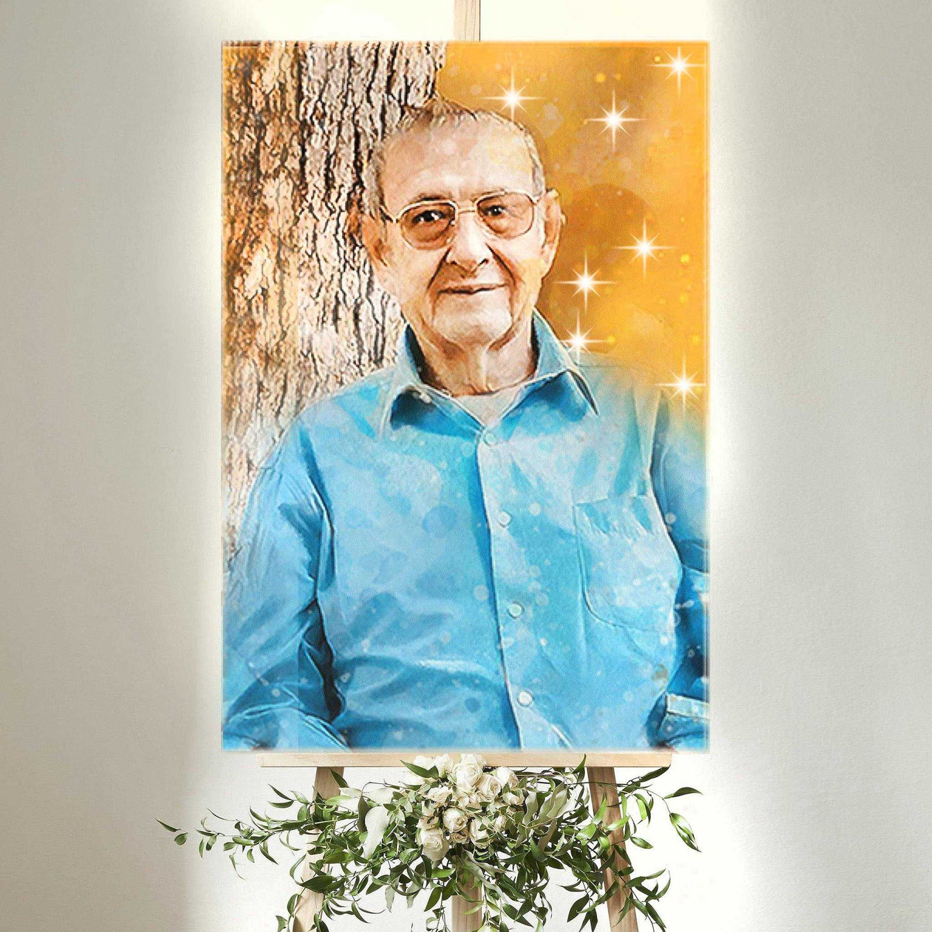 Custom Memorial Painting 🕊️ Custom Funeral Portrait Sympathy Gift🕯️